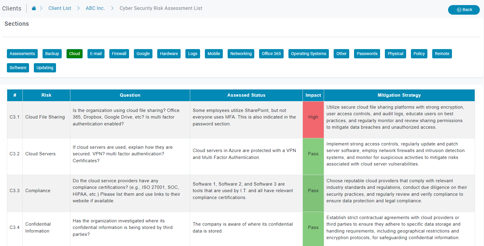Risk Assessment Tool – Cyber Security Solutions – Defense In Depth